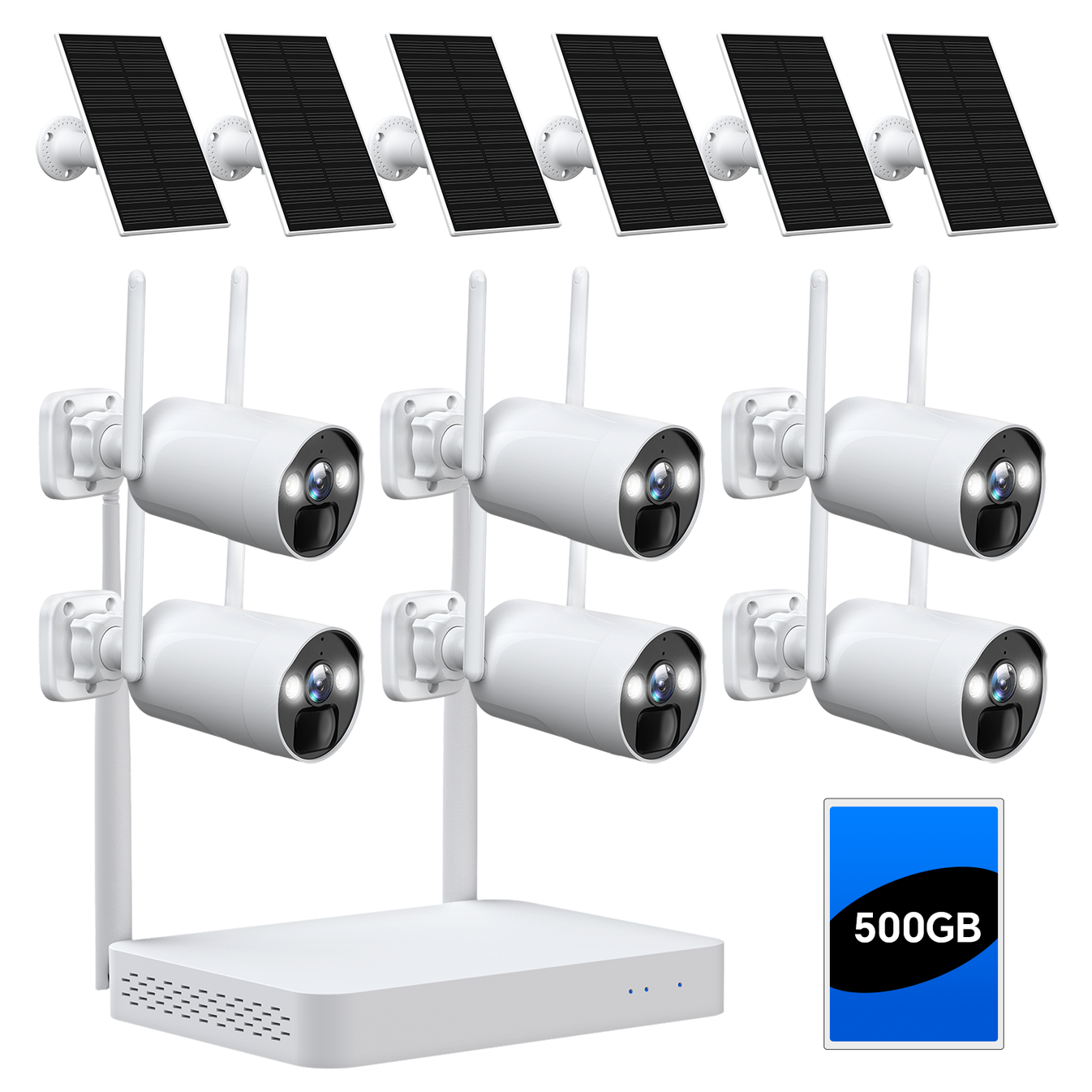 Camcamp SC17 4MP Solar Powered Wireless Security Camera System with 50 ...