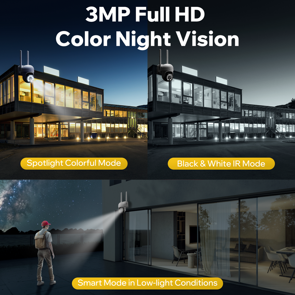 Camcamp SC26 3MP Camcamp SC26 3MP 2K Wired PTZ Security Camera System