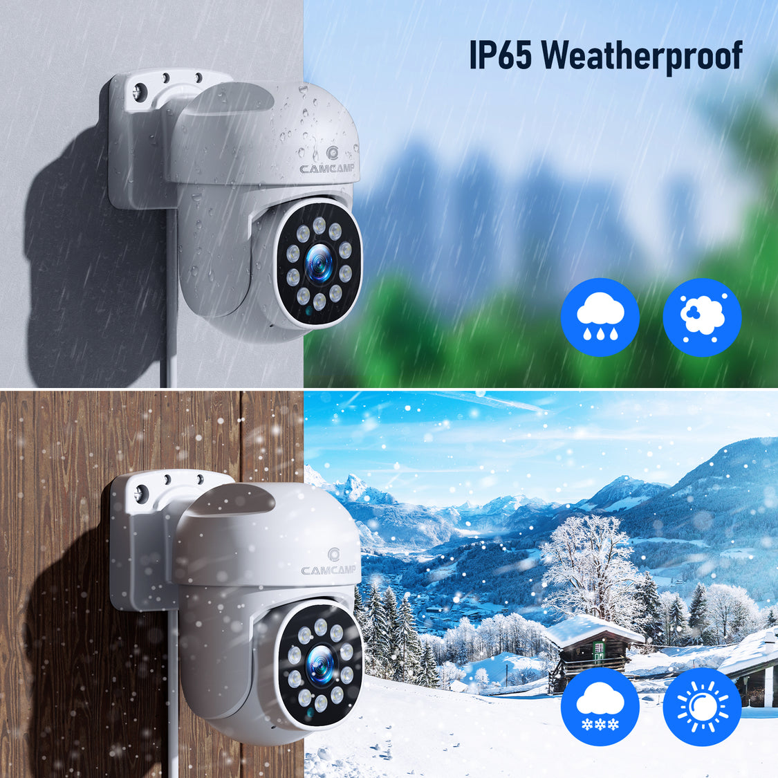 Camcamp SC36 5MP PoE CCTV PTZ Home Security Camera System With 8CH NVR ...