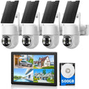 Camcamp SC43 0 Monthly Fee Solar Powered PTZ Home Security Camera 10 C