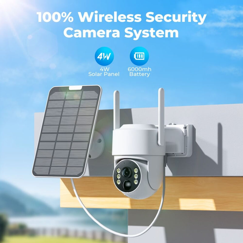 Camcamp SC43 0 Monthly Fee Solar Powered PTZ Home Security Camera 10 C