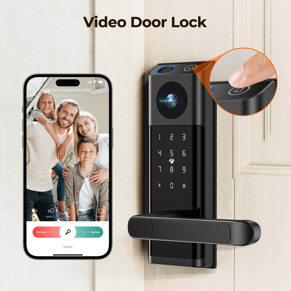 Camcamp DL02 Video Smart Lock with Camera & Doorbell