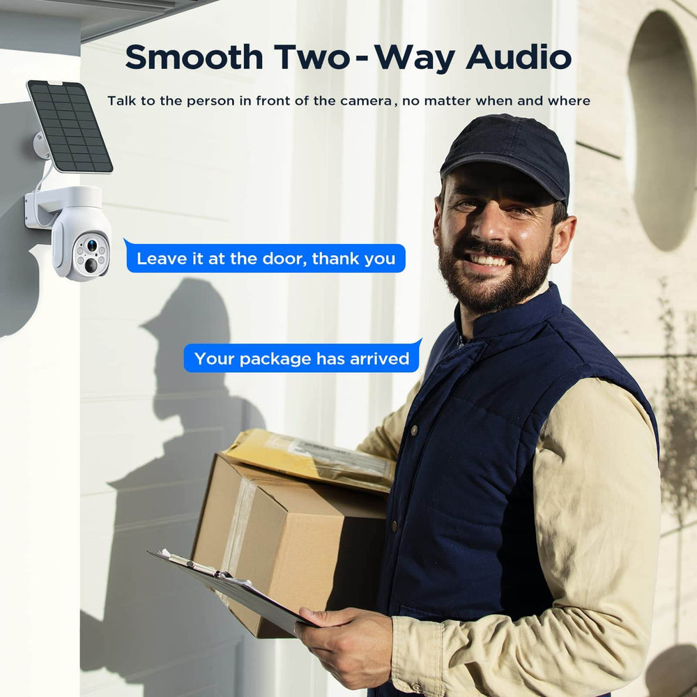 Camcamp SC23 2.5K PTZ Solar Powered Home Security Camera System with N